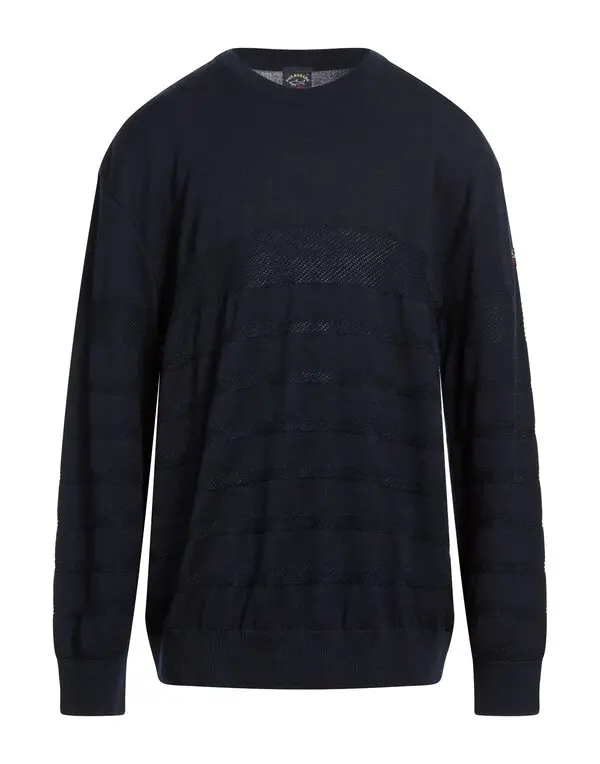 Paul & Shark Midnight Virgin Wool Crewneck Sweater