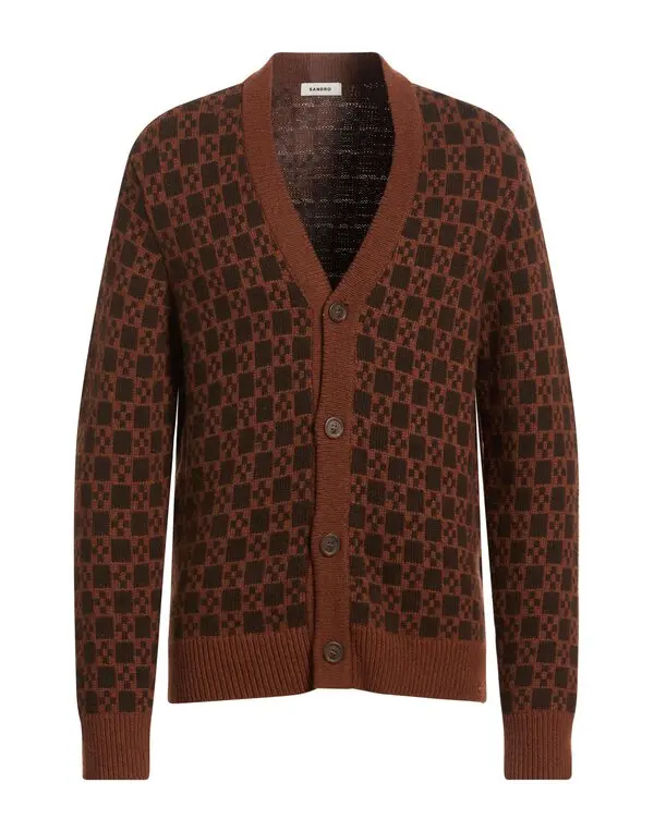 Sandro Cardigan With V-neck And Button Fastenings