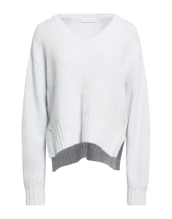 MANILA GRACE Asymmetric V-neck Sweater
