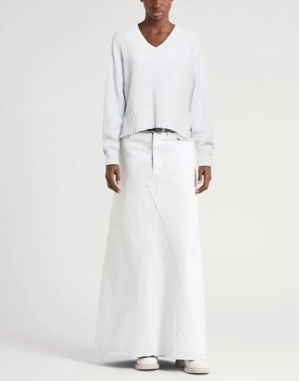 MANILA GRACE Asymmetric V-neck Sweater