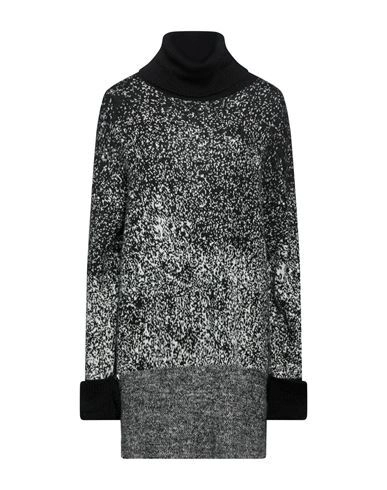 MANILA GRACE Turtleneck Military Size Acrylic, Polyamide, Mohair Wool - Black
