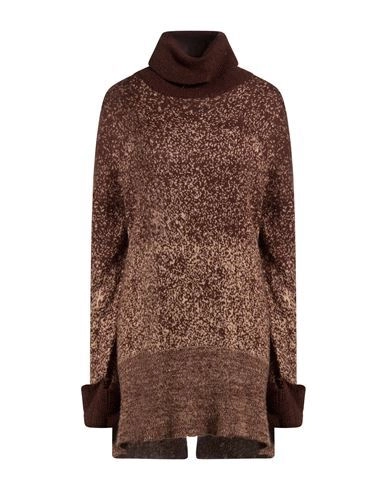 MANILA GRACE Turtleneck Military Size Acrylic, Polyamide, Mohair Wool - Brown