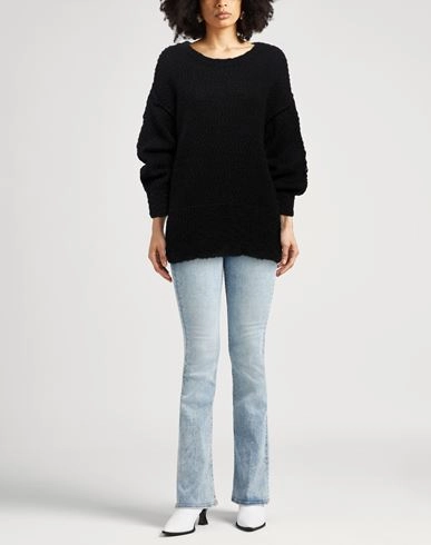 MANILA GRACE Wool And Polyamide Crewneck Sweater - Black