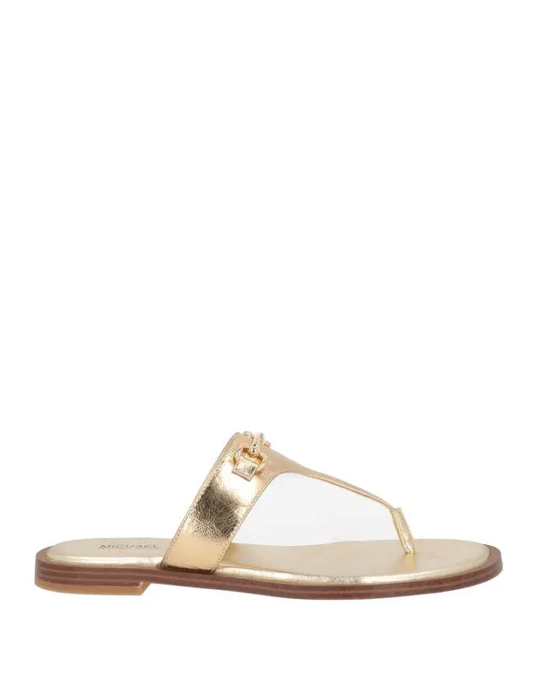 Michael Kors Leather Thong Sandals