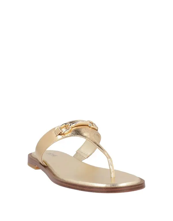 Michael Kors Leather Thong Sandals
