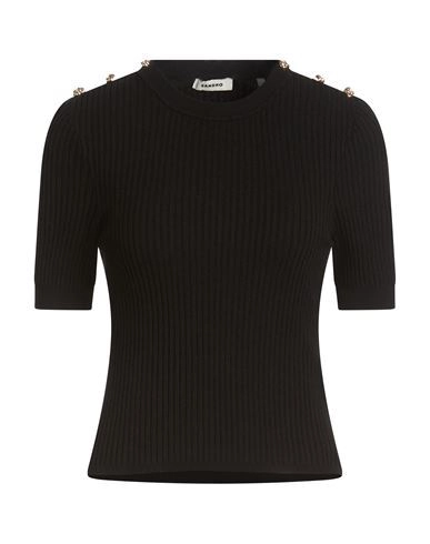 Sandro Top Size Viscose, Acrylic, Cashmere - Black