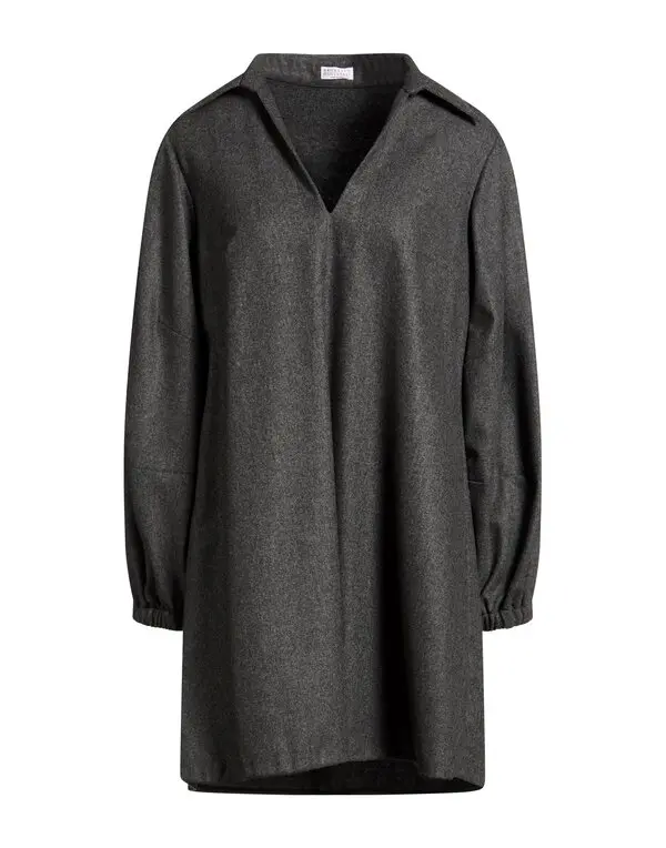 Brunello Cucinelli Mini Dress In Wool And Cashmere