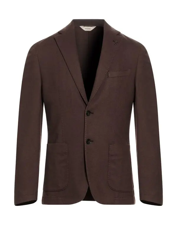 PAOLONI Blazer Dark Size Virgin Wool, Polyamide, Elastane