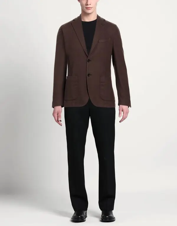 PAOLONI Blazer Dark Size Virgin Wool, Polyamide, Elastane