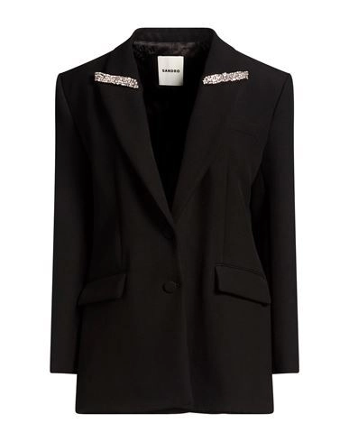 Sandro Blazer Size Polyester, Wool