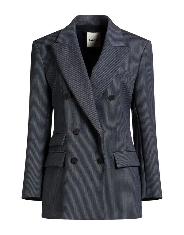 Sandro Blazer Size Polyester, Wool, Viscose, Elastane