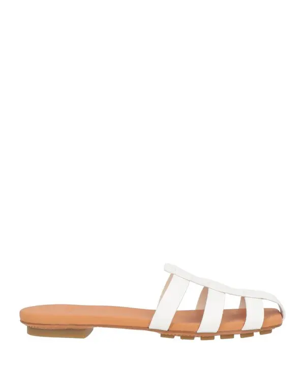 ODISSI Calfskin Sandals - White