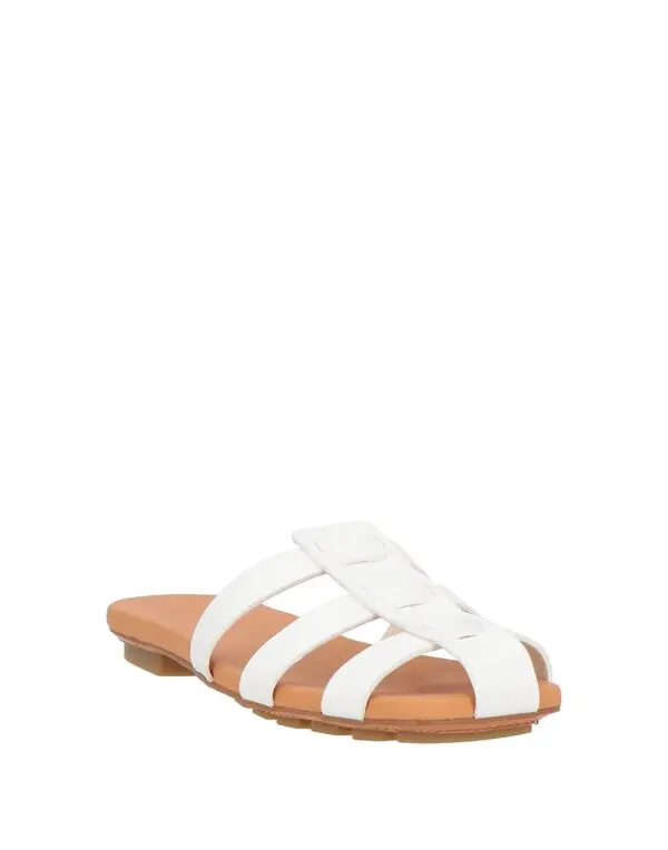 ODISSI Calfskin Sandals - White
