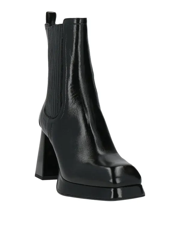 GIORGIO FABIANI Leather Ankle Boots - Black