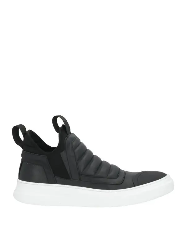 BRUNO BORDESE Leather High-top Sneakers - Black