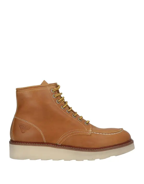 DOCKSTEPS Lace-up Leather Ankle Boots With Wedge