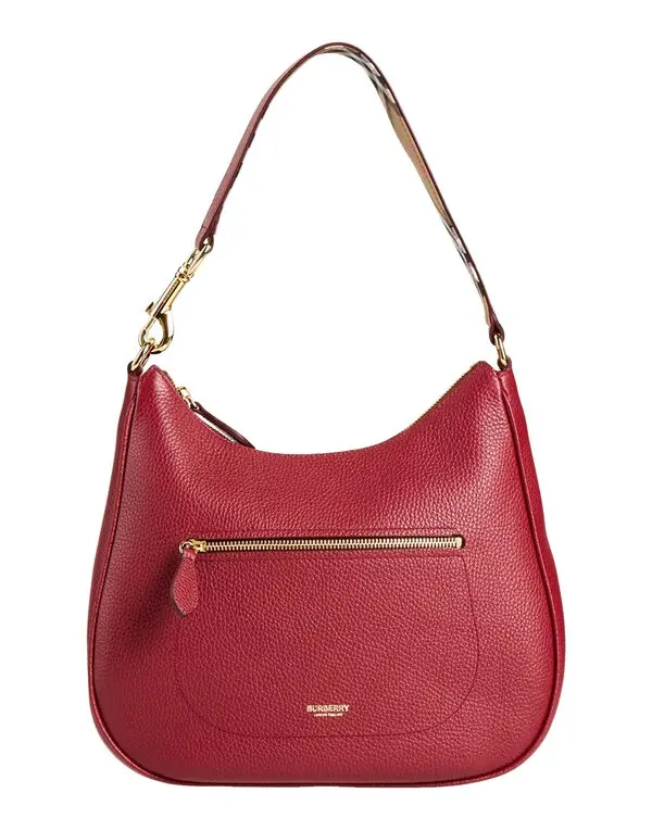 Burberry Calfskin Hobo Bag - Tomato Red