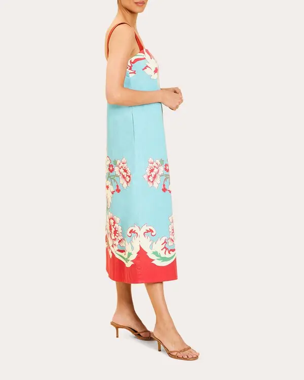 Mestiza New York Galena Floral Poplin Column Midi Dress