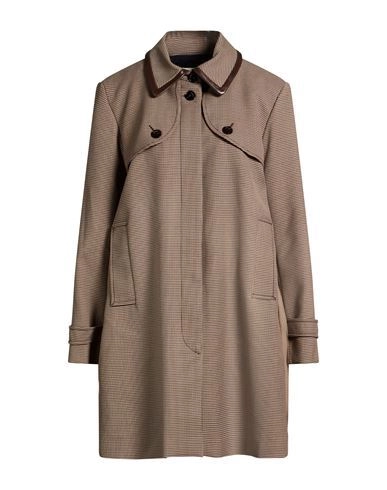Sandro Overcoat & Trench Coat Size Polyester, Viscose, Elastane - Beige