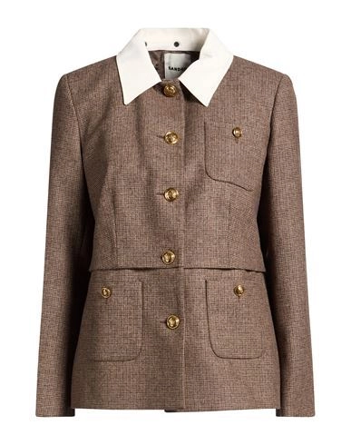 Sandro Jacket Size Wool, Polyester, Elastane