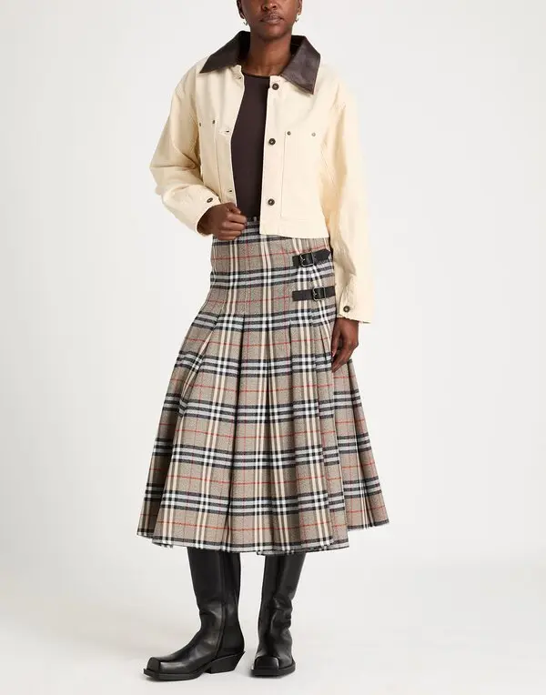 Sandro Organic Cotton Jacket With Leather Trims
