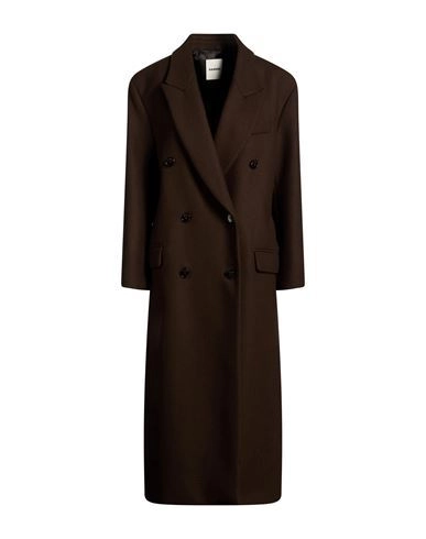 Sandro Coat Size Wool, Polyamide - Brown
