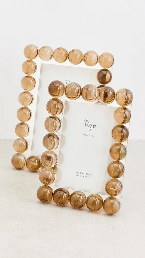 TIZO DESIGN Crystal Glass Bubble Frame 4x6