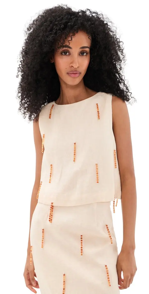 VRG GRL Siena Linen Top