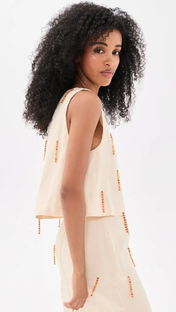 VRG GRL Siena Linen Top