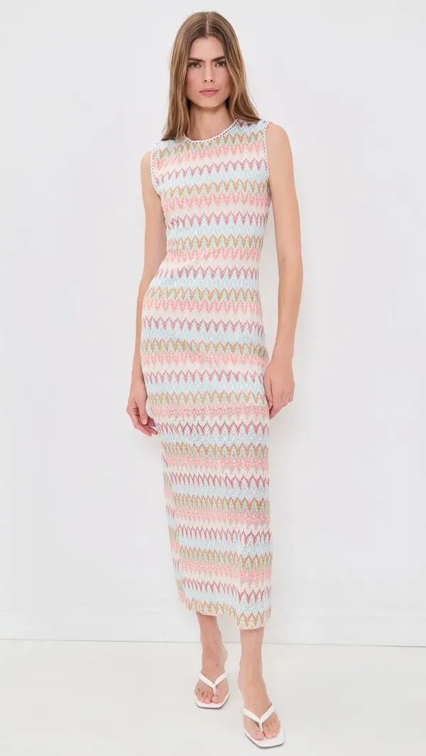 Hill House Home Taytum Maxi Dress - White Multi