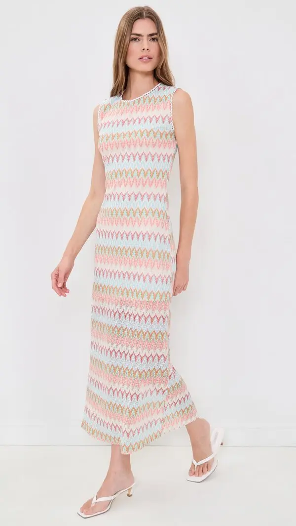 Hill House Home Taytum Maxi Dress - White Multi