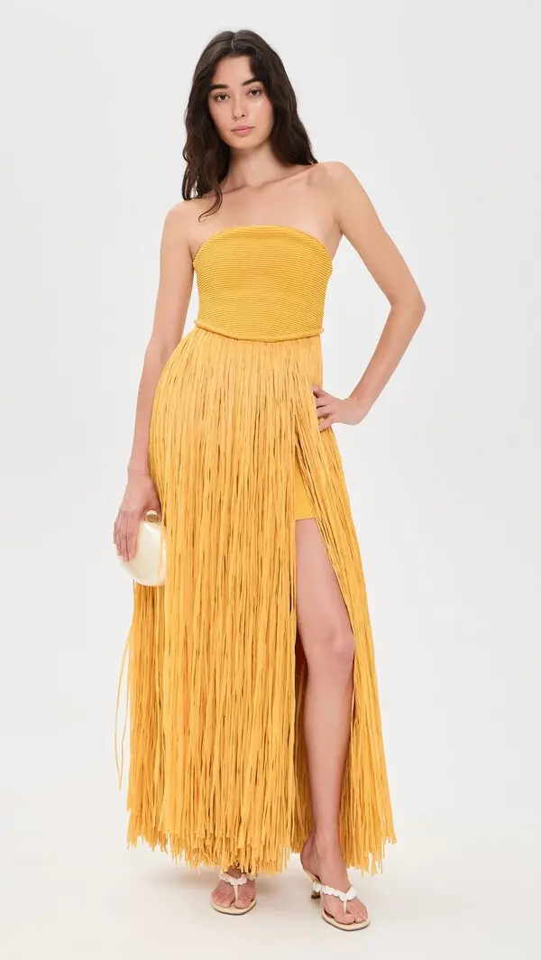 Aje Florentia Raffia Maxi Dress