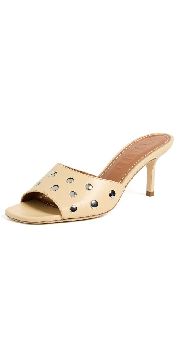 Staud Bea Mules - Butter Studs
