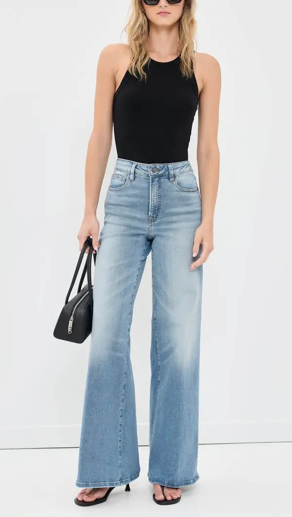 Good American Good Waist Palazzo Jeans