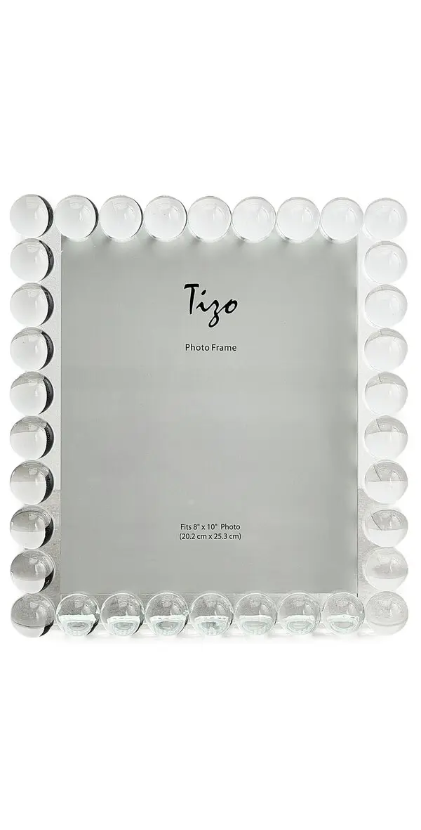 TIZO DESIGN Crystal Glass Bubble Frame 8x10 - Brown