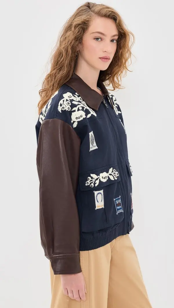 Sea Georgie Sportswear Embroidered Jacket