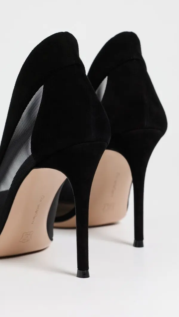 GIANVITO ROSSI Camoscio Rete Stilettos