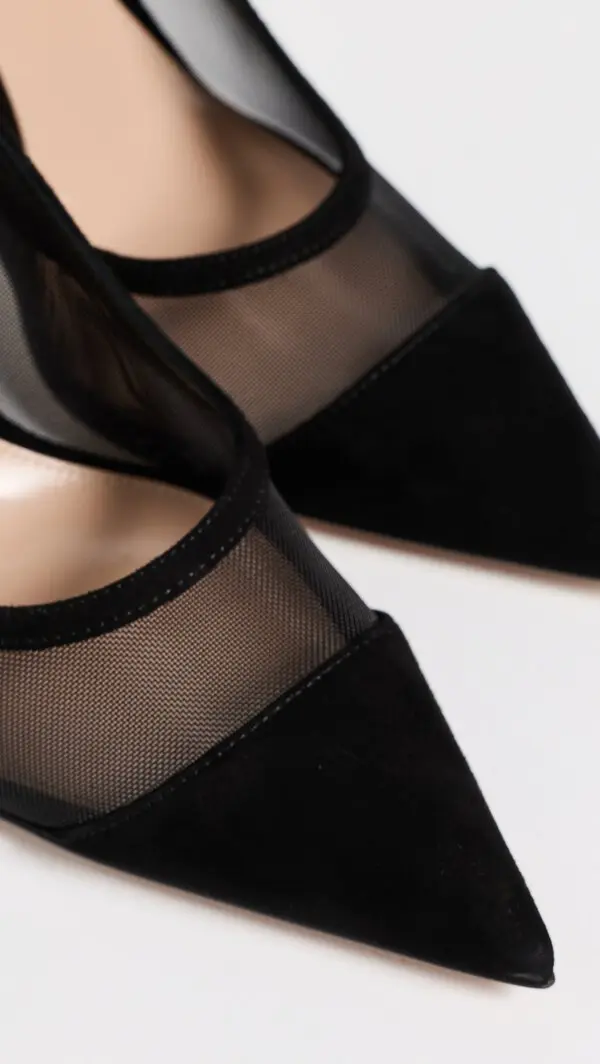 GIANVITO ROSSI Camoscio Rete Stilettos