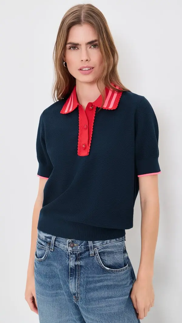 Essentiel Antwerp Kontrast Knitted Polo