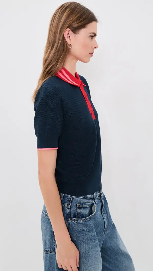 Essentiel Antwerp Kontrast Knitted Polo
