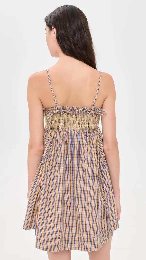 DAMSON MADDER Check Lilo Mini Dress