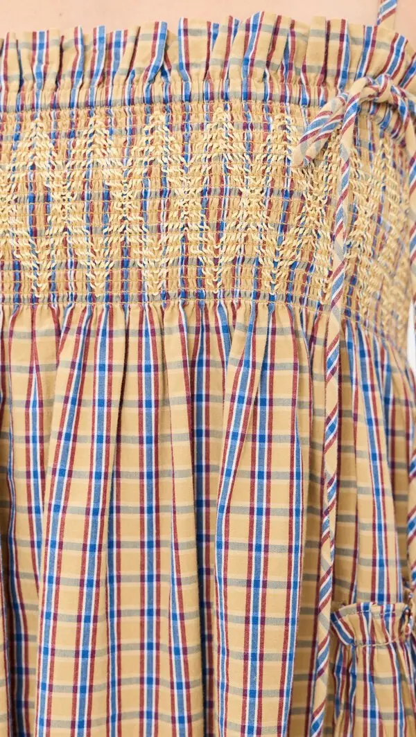 DAMSON MADDER Check Lilo Mini Dress