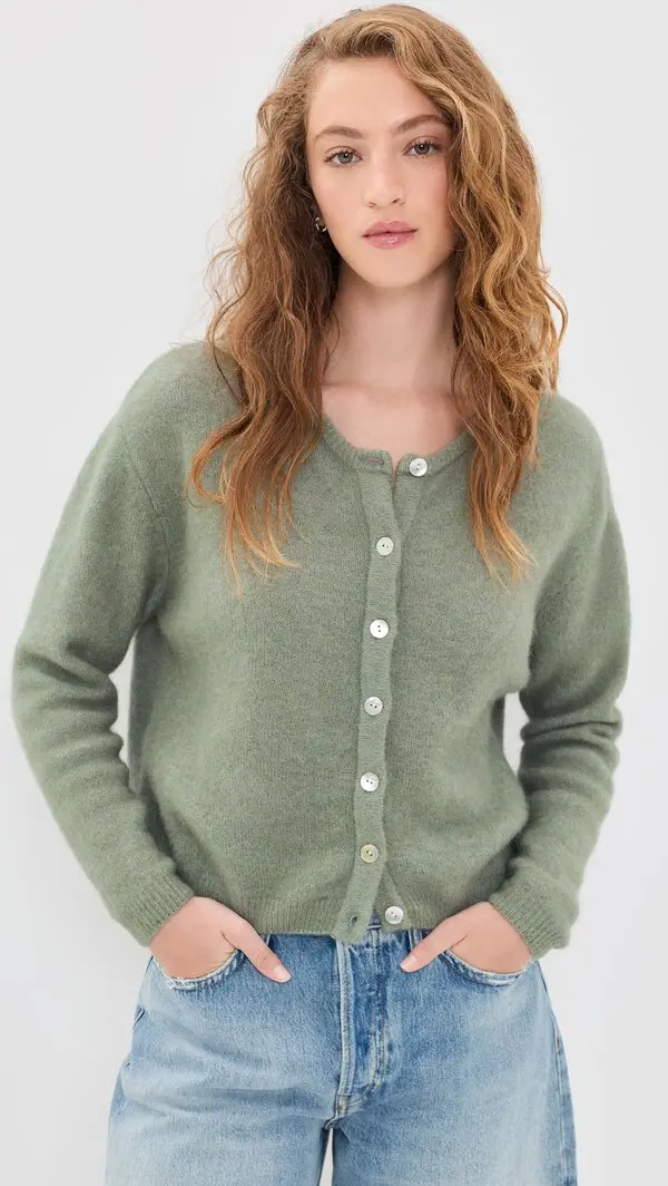 American Vintage Vitow Alpaca Wool Blend Cardigan