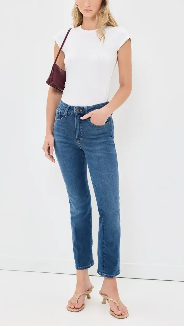Good American Soft Tech Good Legs Straight Jeans