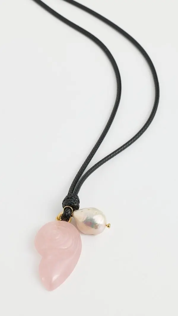 LUV AJ The Santorini Pendant Cord Necklace