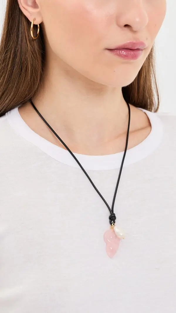 LUV AJ The Santorini Pendant Cord Necklace