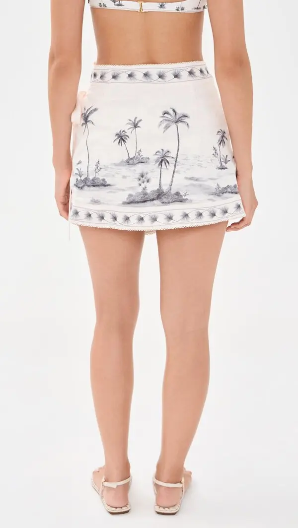 Agua Bendita Luna Arena Pareo Miniskirt
