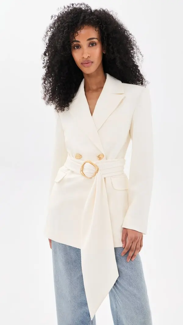 Aje Simone Lace Back Blazer