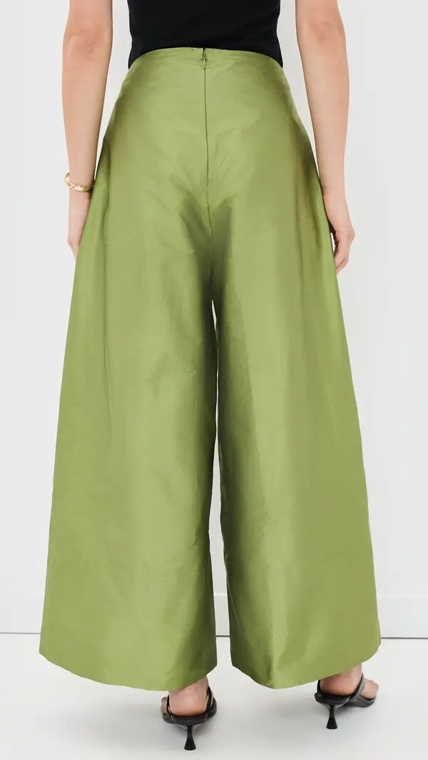Chan Luu Techno Taffeta Trousers