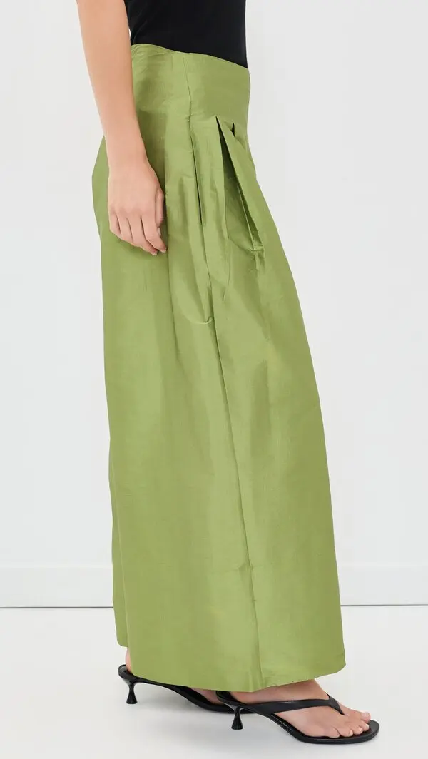 Chan Luu Techno Taffeta Trousers